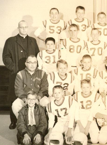 St. Norbert Grade School 1963 Football Team Photo
